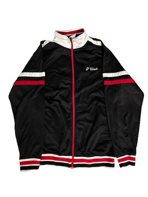 G Unit Heavyweight Track Jacket Medium Black White Red Logo Zipper ...