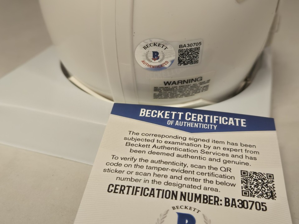 Major Applewhite Signed Texas Longhorns Mini Helmet Beckett Auto ...