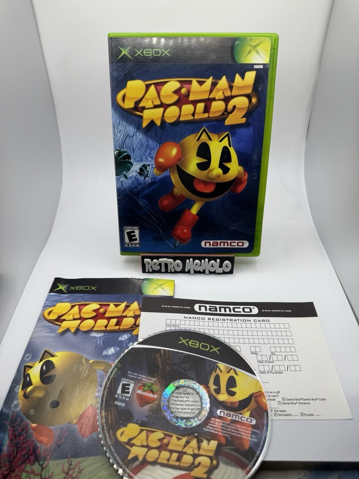Pac-Man World 2 Xbox Black Label CIB Complete Very Good Clean Disc ...