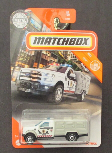 matchbox 10 ford animal control truck mbx 2020 long card unit 4 | eBay