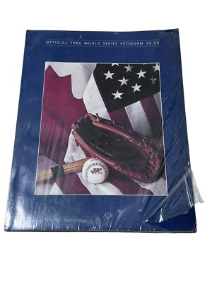 1986 World Series Program Magazine Boston Red Sox vs New York Mets ...