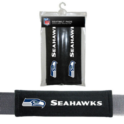 NFL Seattle Seahawks Black Padded Seat Belt Covers (2 Per Pack) | eBay