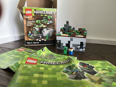 Lego Minecraft 21102 - Micro World - 100% Complete With Original Box ...