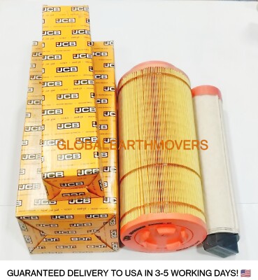 JCB BACKHOE - AIR FILTER ELEMENT SET INNER & OUTER (PART NO 32/915801 ...