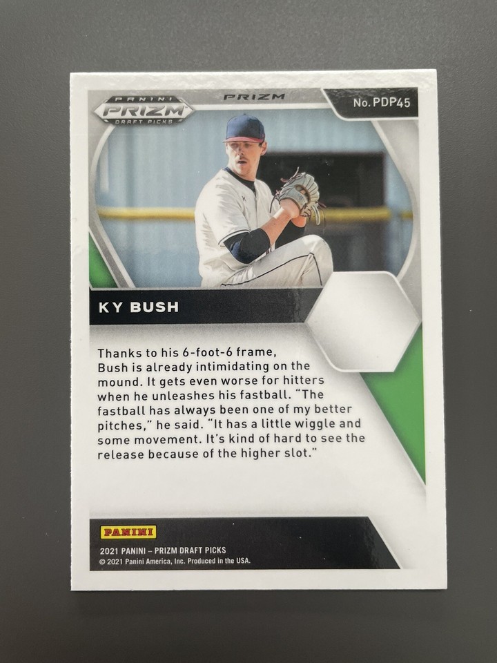 2021 Panini Prizm Draft Picks Blue Prizm Ky Bush #PDP45 | eBay