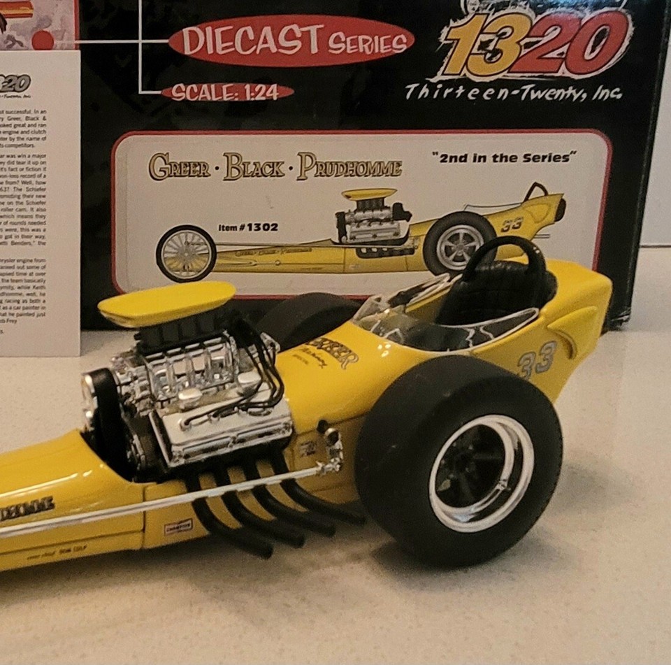 The Diggers 1320 Greer • Black • Prudhomme Fuel Dragster 1:24 DieCast ...