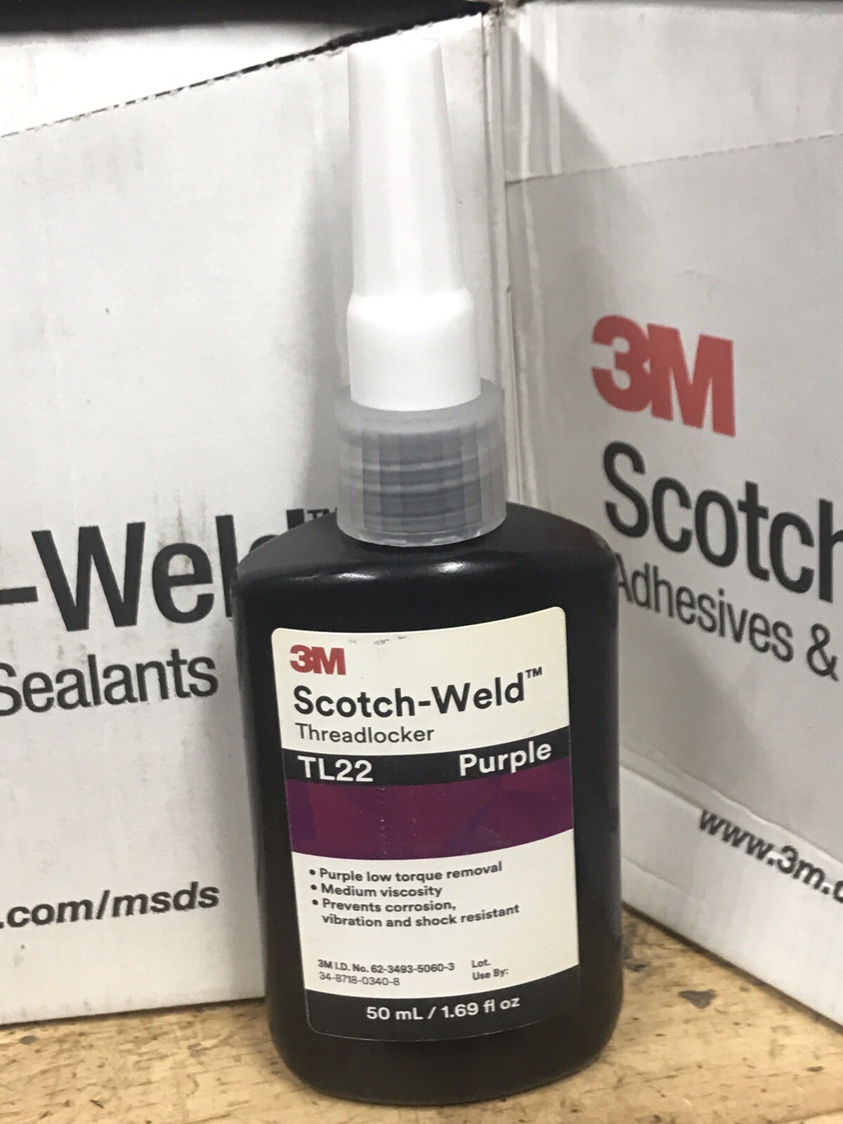3M™ Scotch-Weld™ Threadlocker TL22, Purple, 50 mL Bottle 1.69 FL OZ | eBay