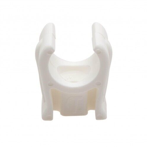 15mm Single Clips Snap In Open Pipe Clip Fixing Easy Fit Plumbing Gas ...