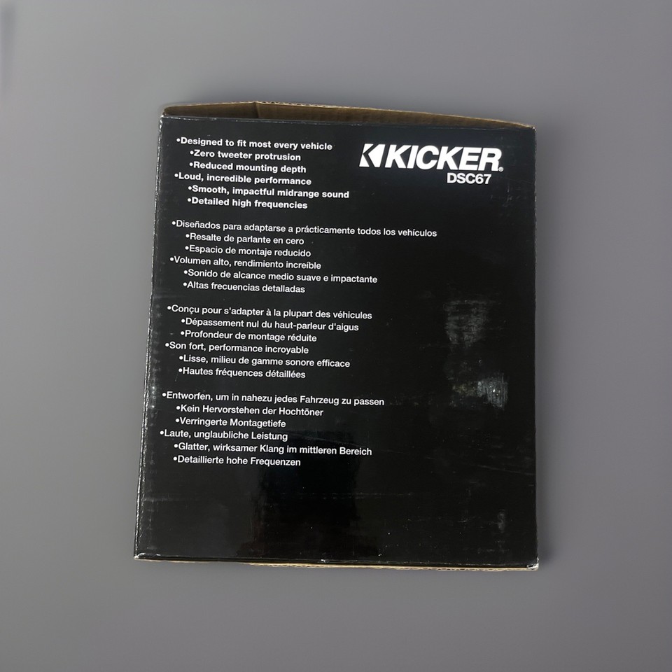 Kicker DSC67 6.5" Coaxial Speakers 240W Peak Power | eBay