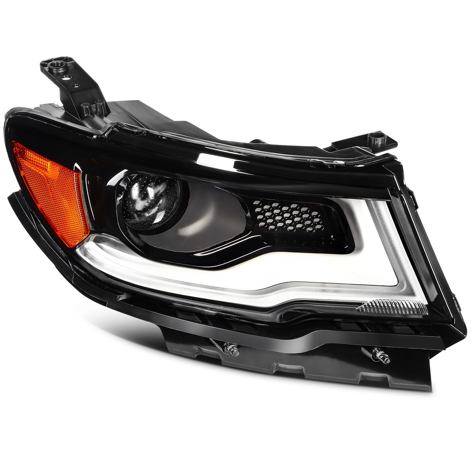 Headlight Right Side For 2017-2021 Jeep Compass HID/Xenon w/LED DRL ...