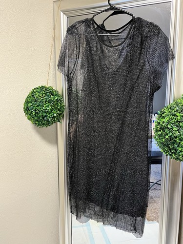 Black Mesh Over Lay Dress | eBay