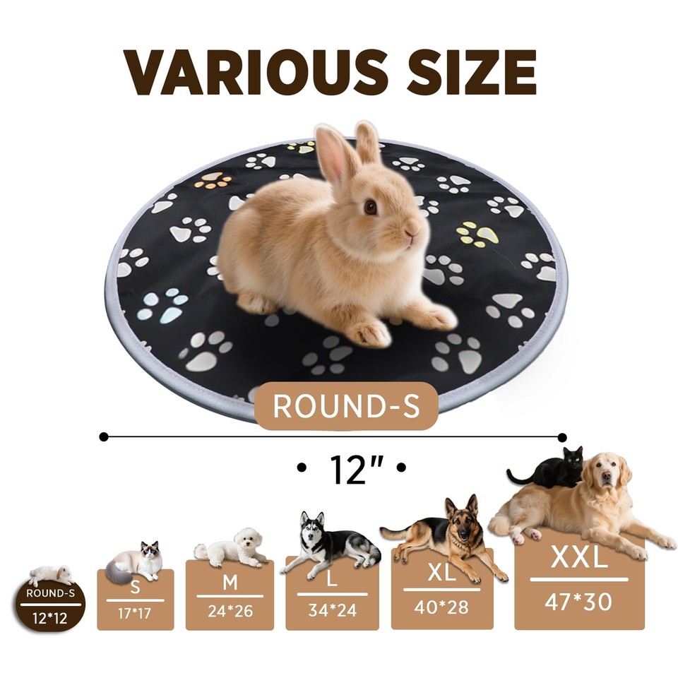 Pet Heating Pad, Waterproof Dog Heating Pad Mat for Cat with Durable ...