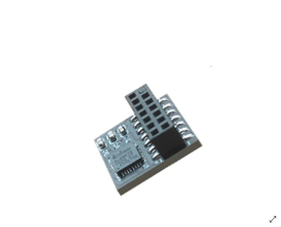 1PC TPM Plug 2.0 Security Module Card For ASUS Motherboard 14 Pin SPI ...