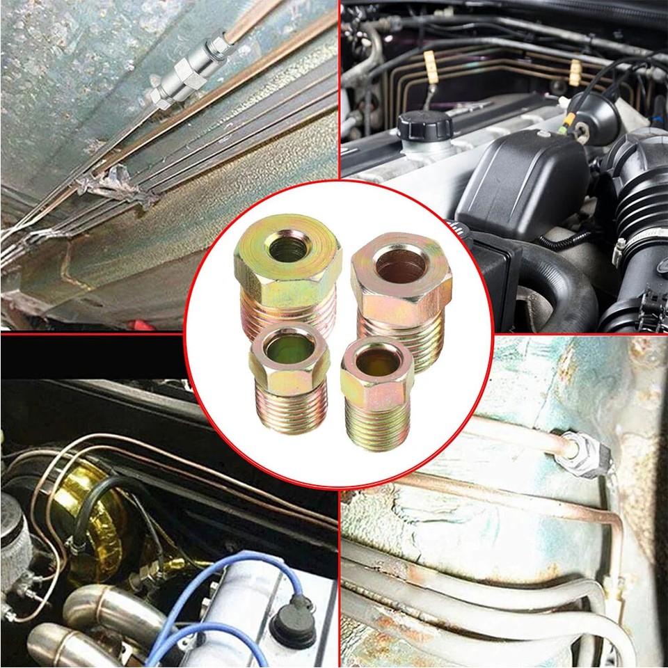 35pcs Brake Line Fitting Nuts Kit For Inverted Flares On 3/16 And 1/4 ...