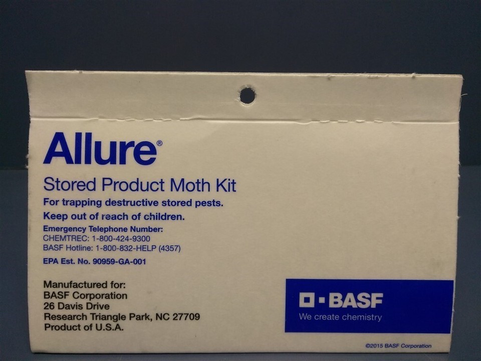 BASF Allure Stored Product Moth Kit 24 Diamond Traps NO BAIT ATTRACTANT ...