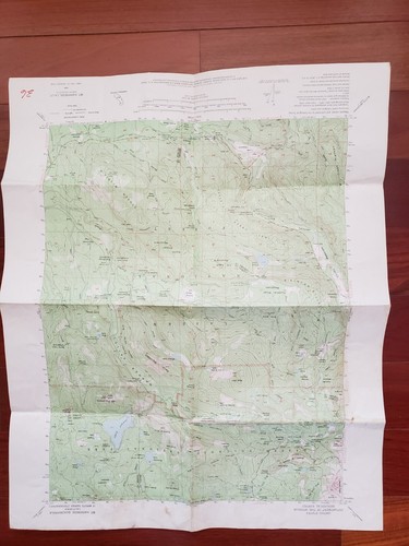 Vintage 1956 USGS Topo Map Mount Hartness Quadrangle California CA 1956 ...