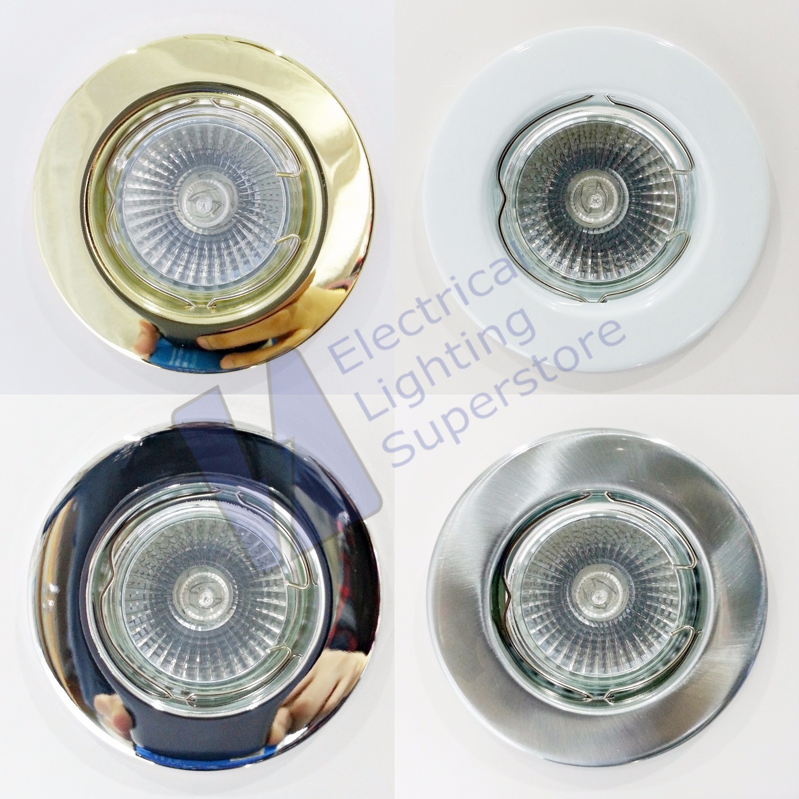 MR16 12V LOW VOLTAGE FIXED DOWNLIGHT DOWNLIGHTER SPOTLIGHT RECESSED ...