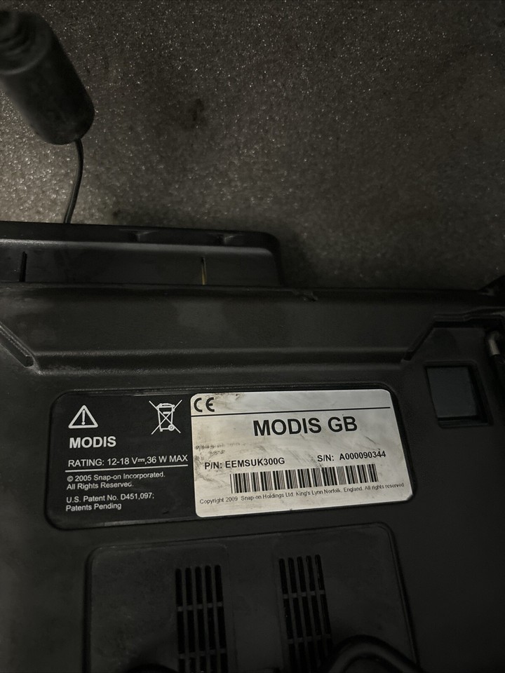 Snap On Tools Modis Diagnostic Device Scanner OBD 16.2 Faulty Blue ...