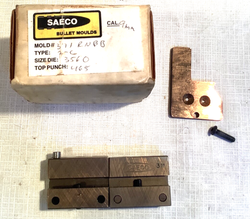 SAECO 9mm bullet mold, 371RNBB, TYPE 2c, | eBay