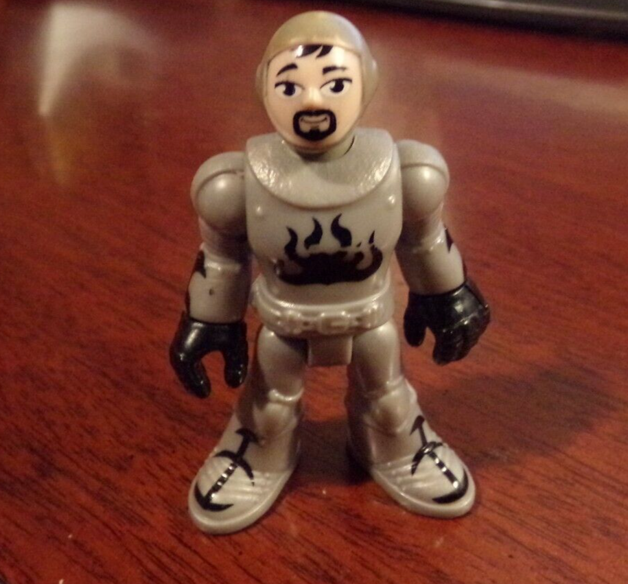 Imaginext Medieval Castle Gray Knight - Fisher Price Original 3" Figure ...