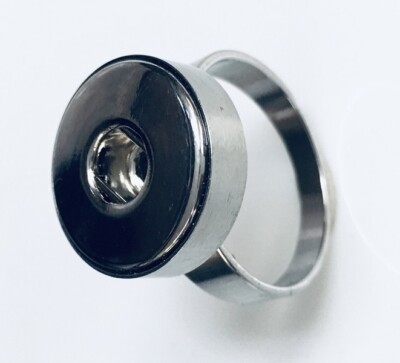 Snap Jewelry Stainless Steel Ring fits18-20mm Ginger Snaps Charms Sizes ...