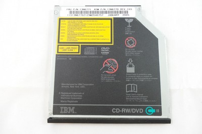 IBM UJDA755 Thinkpad CD-RW/DVD-ROM Combo II Ultrabay Slim Drive ...