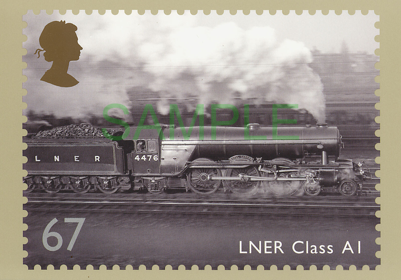 LNER Class A1 4476 Royal Lancer framed First Day cover print and card ...