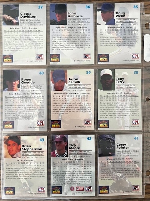 1994 Corey Pointer Signature Rookies Limited Autograph 6692/7750 | eBay