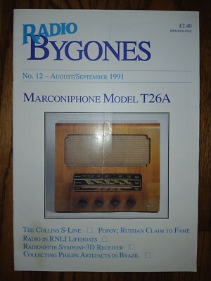 Vintage RADIO BYGONES, 1991, issue # 12 August/September Alexander Popov Marconi | eBay