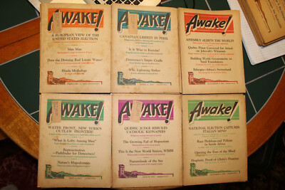 AWAKE! magazine 40's 50's PICK ONE Jehovah's Witnesses Original vtg ...