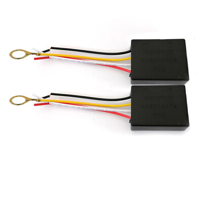 2pcs AC 100-240V 3 Way Touch Sensor Switch Control for Lamp Desk Bulb ...