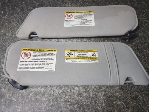 89 - 06 Ford Ranger Left Right Sun Visor Shade Pair Dual Vanity Light ...