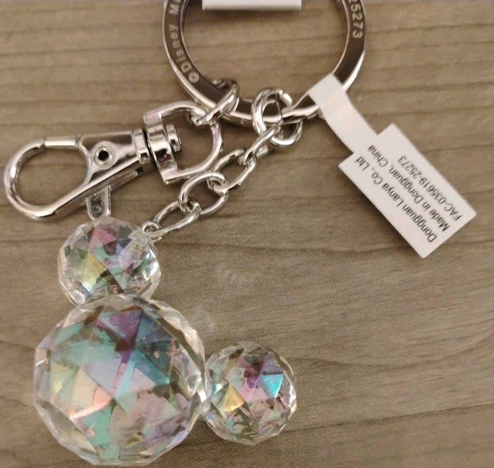 New Disney Parks Walt Disney World Crystal Mickey Keychain | eBay