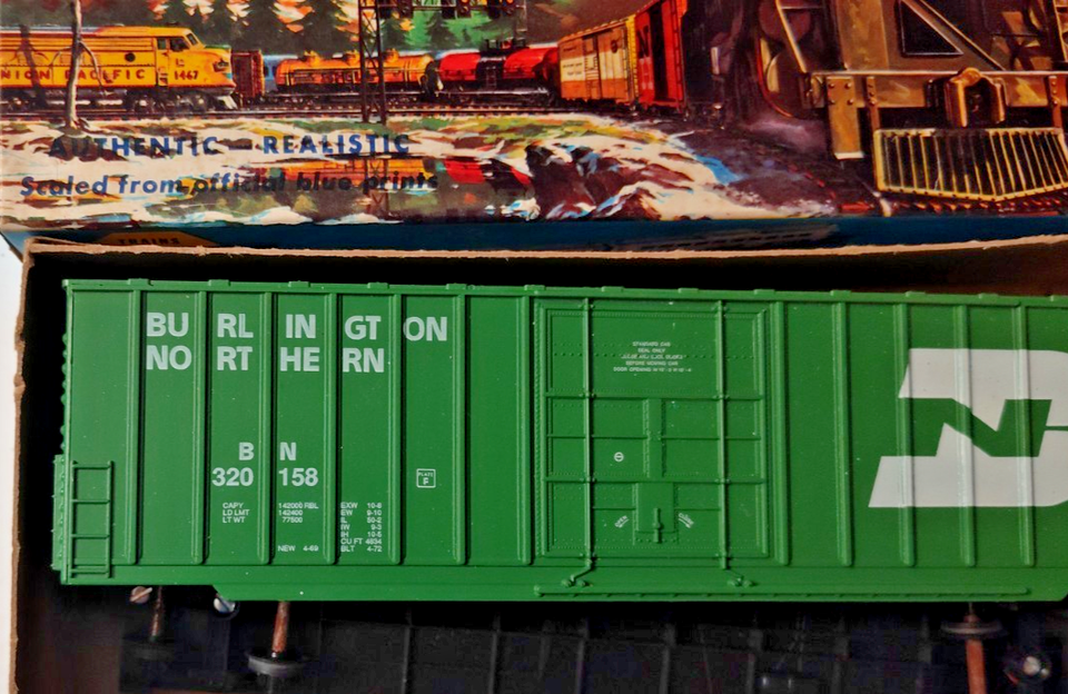 HO scale Athearn Burlington Northern Hi Cube Box Car BN 320158 | eBay