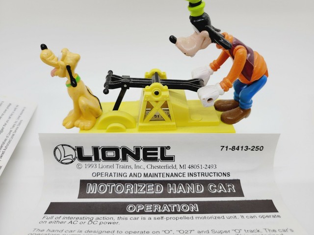 Lionel 6-18425 1993 Disney Goofy & Pluto Handcar in MINT for sale ...
