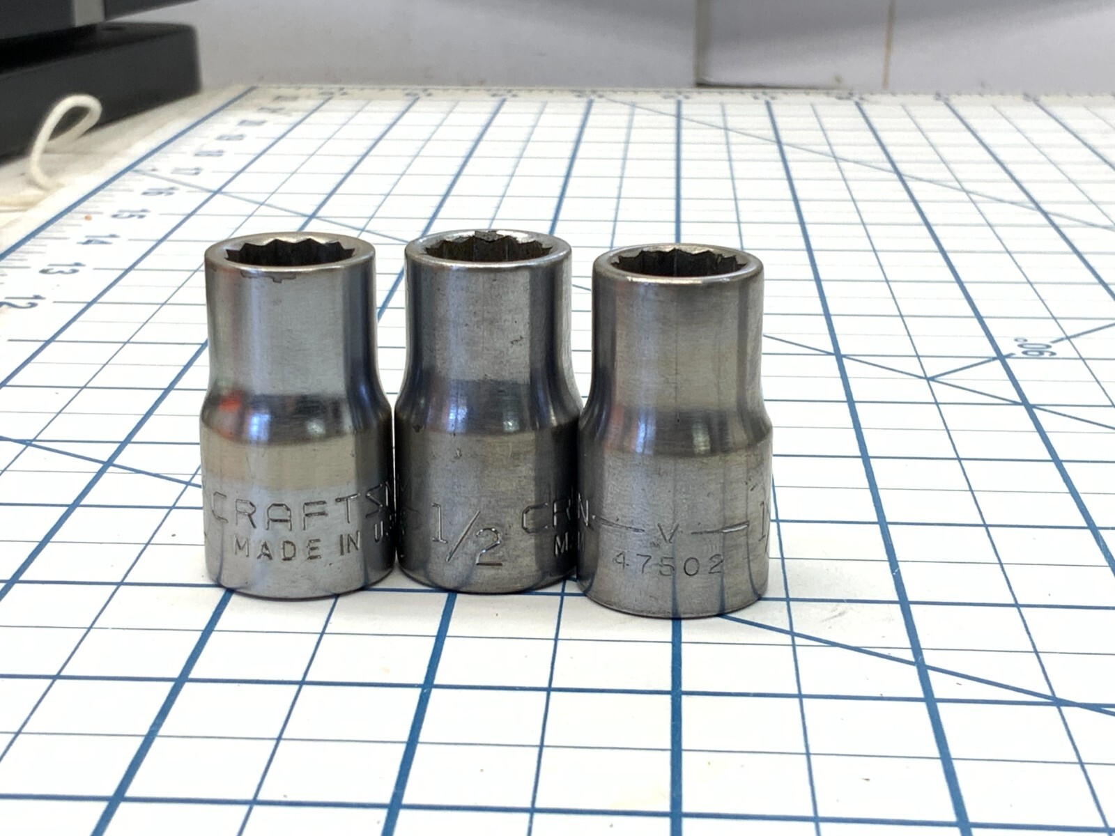 Craftsman 1/2 Drive 12pt Sockets - Sizes 7/16"- 1", You Choose - All “V ...