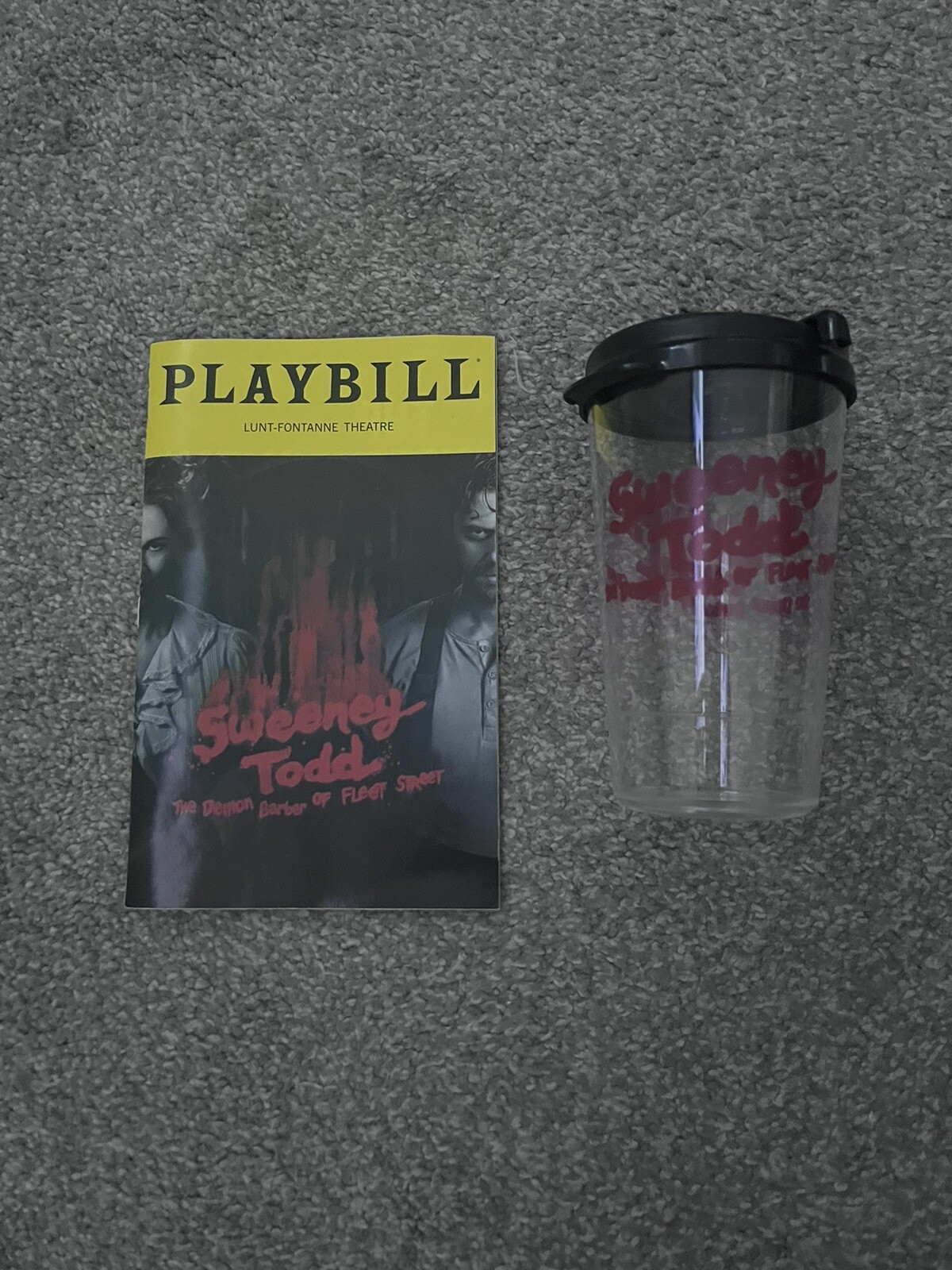 sweeney todd playbill souvenir cup broadway | Grelly UK