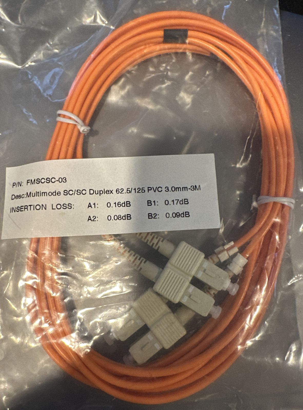Panduit Opti-Core - Patch cable SC multi-mode (M) 2 m fiber optic 62.5 ...