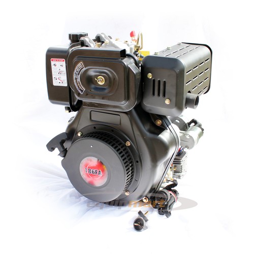 186FA 10HP ELECTRIC START DIESEL ENGINE REPLACES YANMAR L100 L100AE 1 ...
