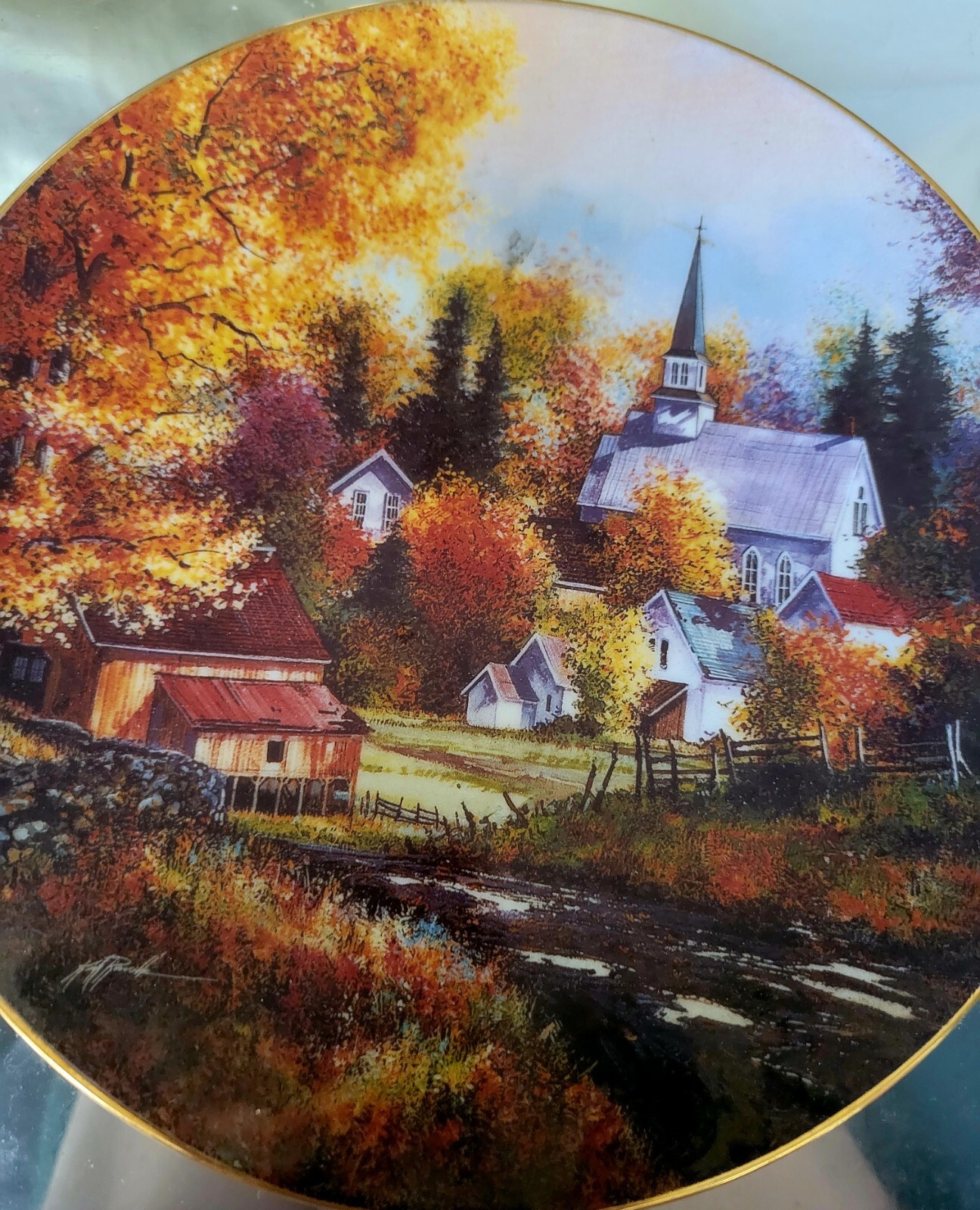 "Autumn Grandeur" Collector Plate from "Season Of Splendor" by Kirk ...