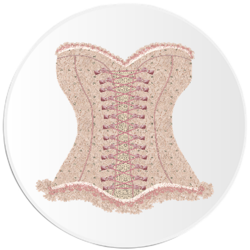 Pink Vintage Corset - Circle Sticker Decal 3 Inch | eBay