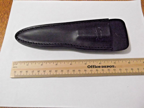 CASE XX Caper Throwing or Scissors Black Leather Fixed Blade Knife ...