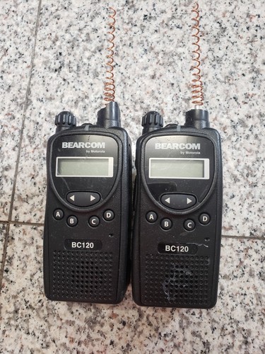 Lot of 2 Motorola Bearcom BC120 UHF Two Way Radio AAH49RCF8AA1AB UHF ...