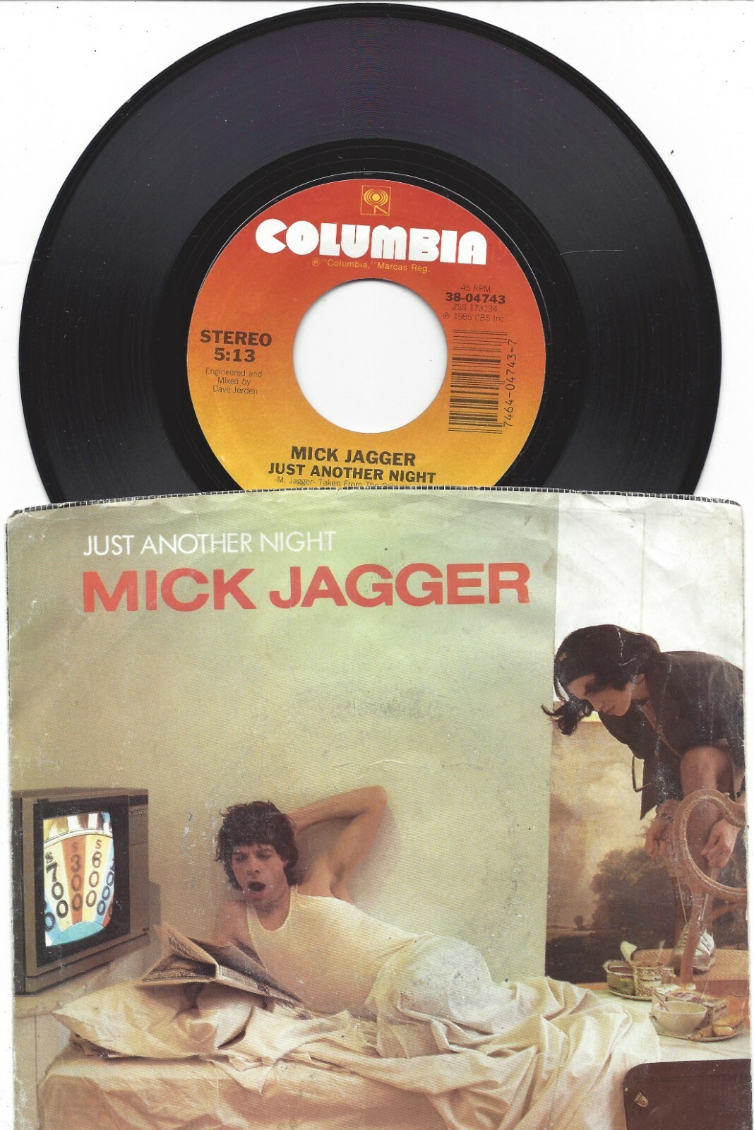 Mick Jagger Just Another Night 45 RPM 7" Record Turn The Girl Loose ...