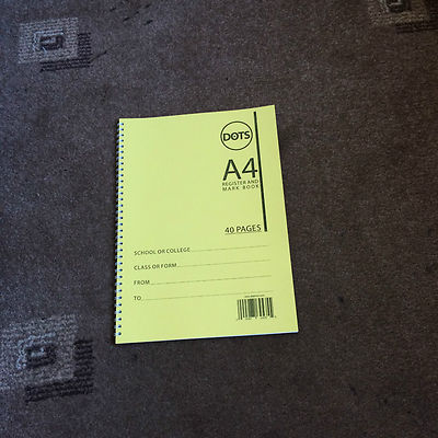 School Attendance Register, Mark Book 50 Names A4 Size 112 Weeks per ...