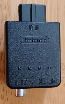 OEM Genuine Nintendo 64 N64 GameCube SNES RF Modulator Adapter NUS-003 ...
