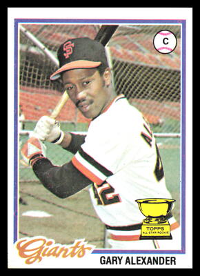 1978 Topps Gary Alexander #624San Francisco Giants VG-EX 4J | eBay