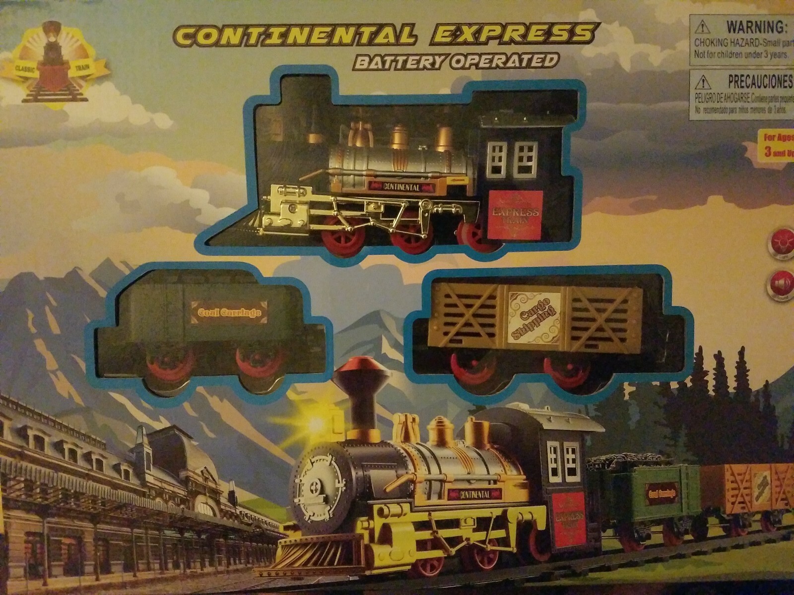 CONTINENTAL EXPRESS TRAIN SET BATTERY OPERATED (BATTERIES NOT INCLUDED ...