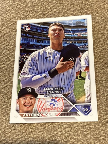 2023 Topps Update Anthony Volpe #US77 New York Yankees RC Rookie Card ...