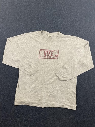 Nike Shirt Youth Large 12-14 Gray Long Sleeve Oregon License Plate ...